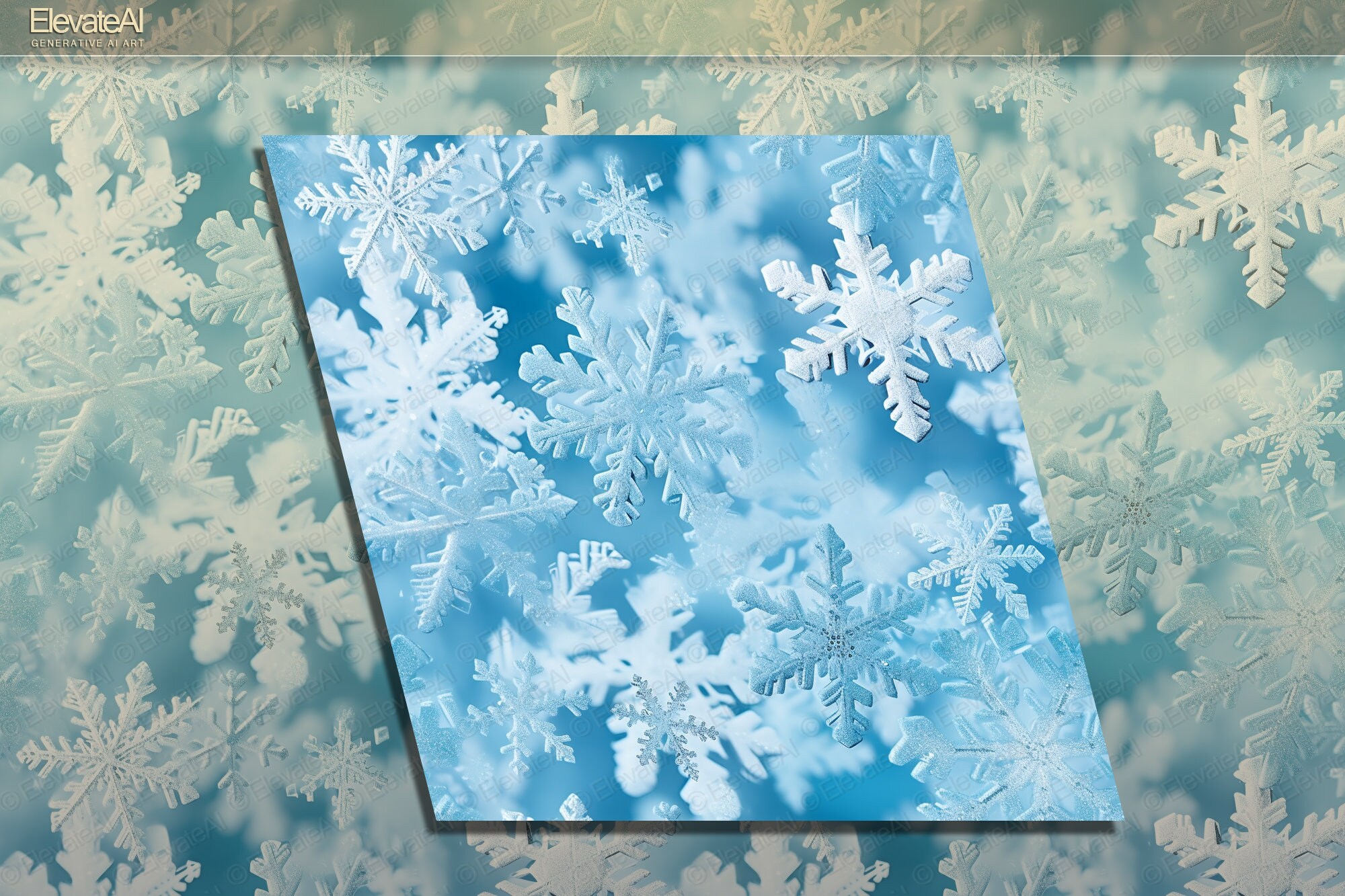 Printable Seamless Snowflake Textures Digital Winter Snow Textures 30 Digital Tileable Textures ...