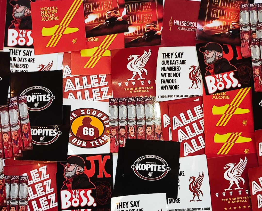 100 X Liverpool FC Ultras Stickers | Mega Mix Pack | Liverpool Away ...