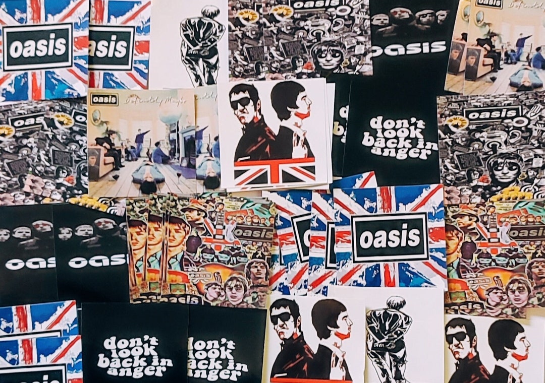 40 X Oasis Vinyl Stickers 90's Rock & Roll Noel and Liam Gallagher Manchester Music - Etsy