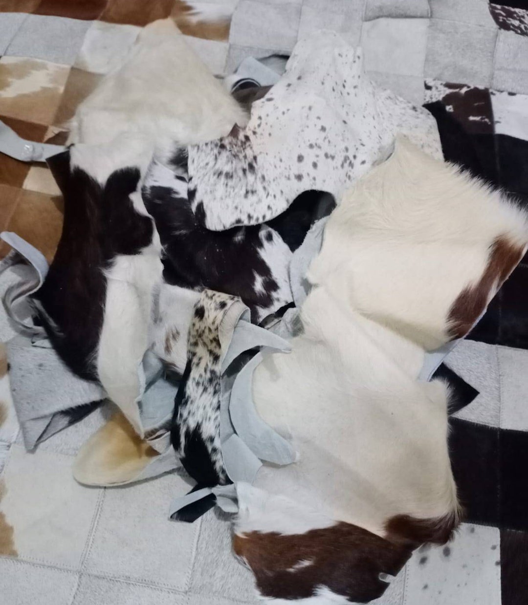 1 KG Free Cowhide Scrap - Cow Skin Scrap Material - Cow Hide Material ...