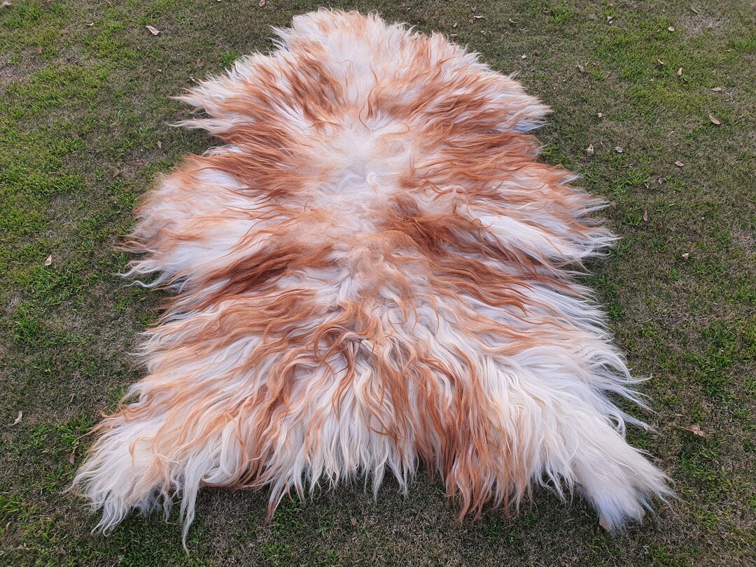 Real Sheepskin Rugs - 3ft X 2ft Natural Sheep Fur Rug - Sheep Hair-on ...