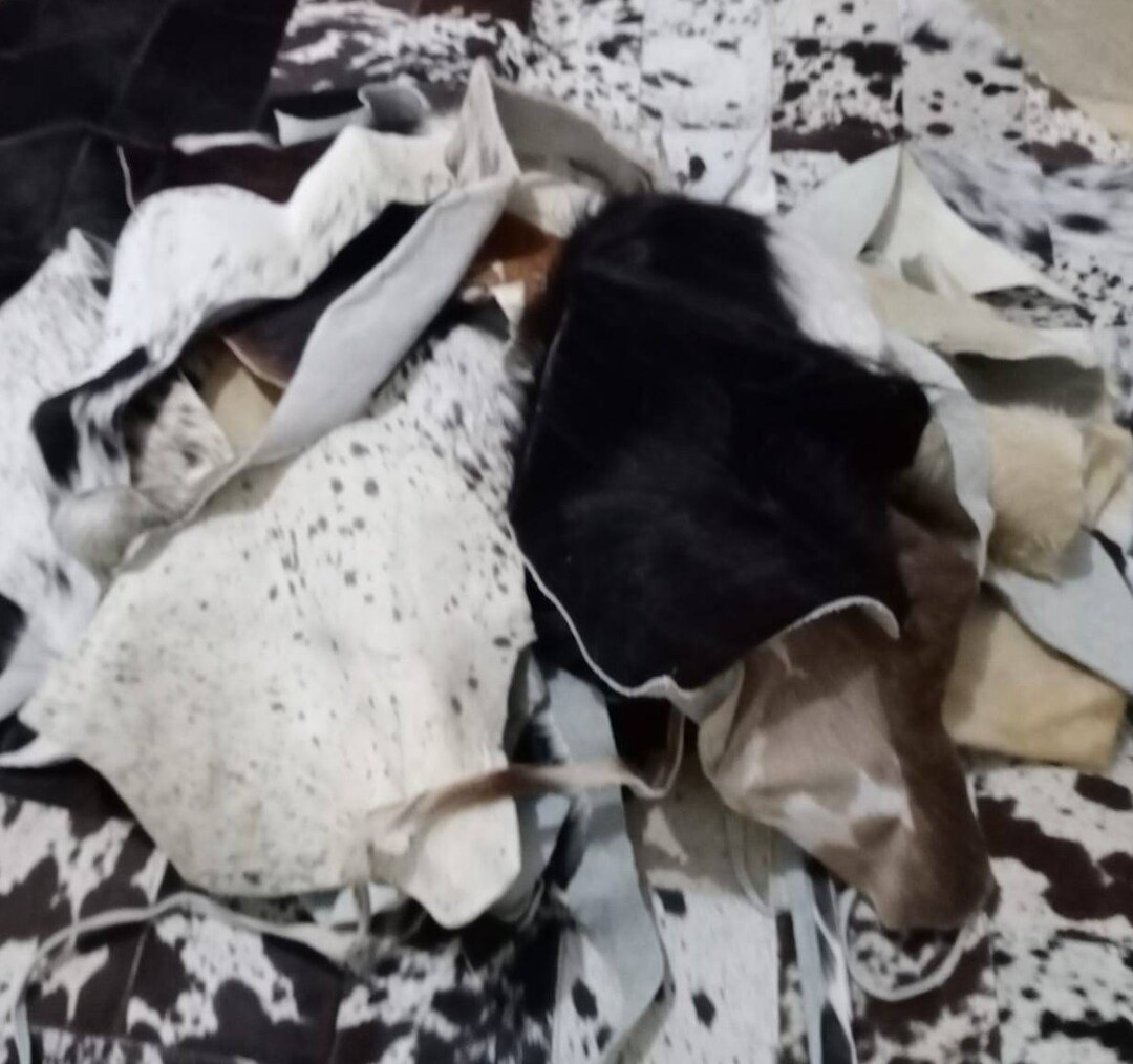Cowhide Leather Pieces - Cow Hide Scrap Material - Cow Skin Material ...