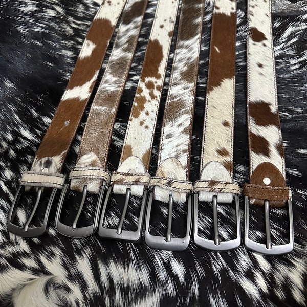 Mens Cowhide Leather Belts - Etsy