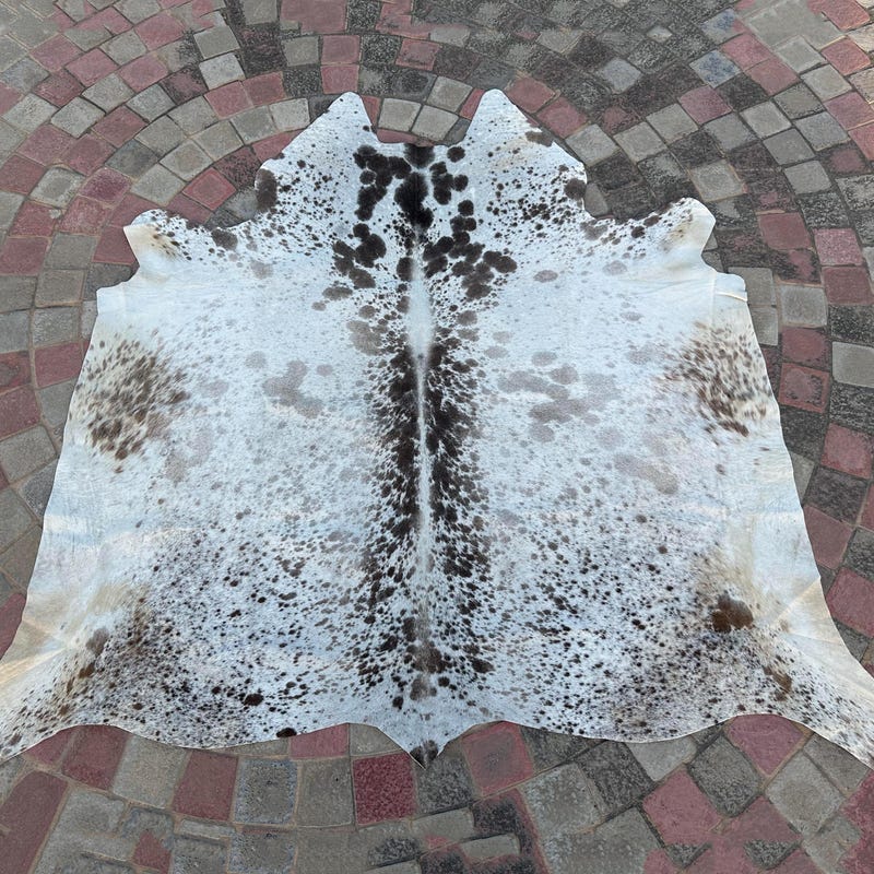 White Cowhide Rug - Etsy
