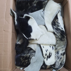 1 Kg Free Cowhide Scrape - Cowhide Upholstery Projects Material - Hair ...