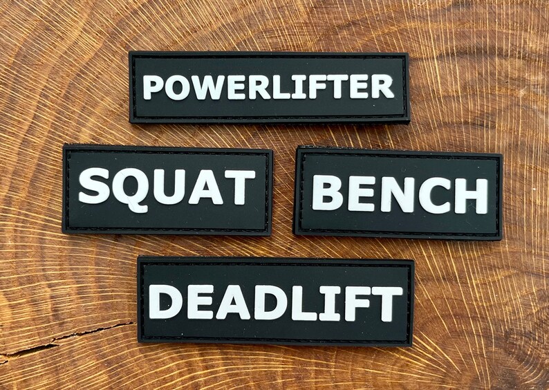 Powerlifting Bag Patch/badge Bundle - Etsy