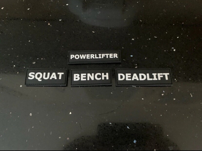 Powerlifting Bag Patch/badge Bundle - Etsy