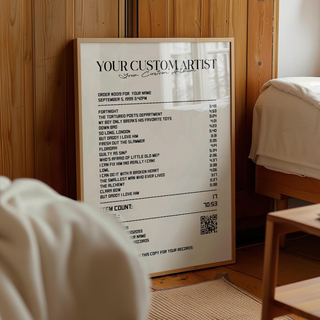 Custom Song Poster, Custom Album Poster, Custom Music Poster ...