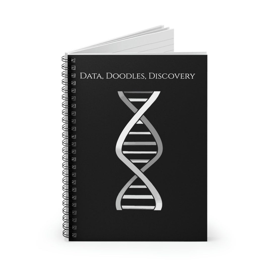 Science Notebook - Data, Doodles, Discovery - Spiral Notebook - Ruled ...