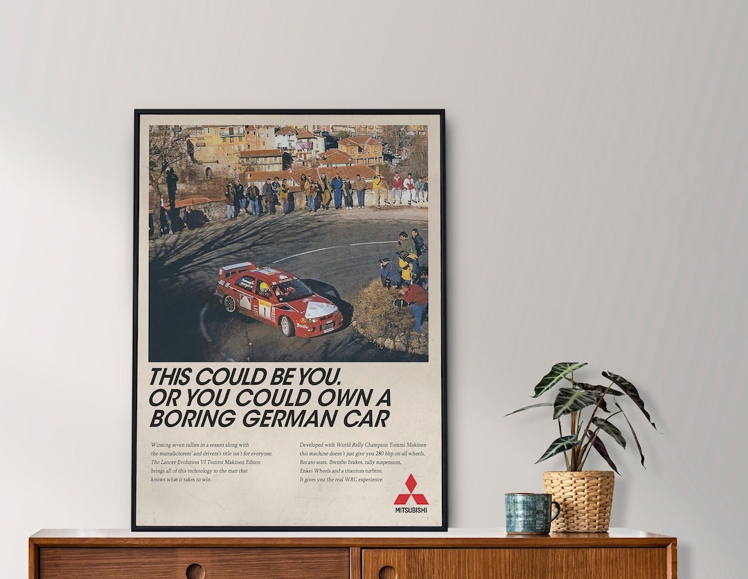 Vintage Mitsubishi Lancer Evolution VI T.M.E Magazine Advertisement ...