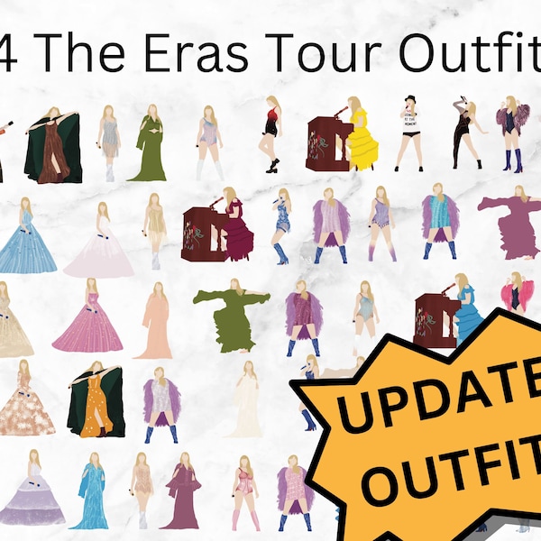 Eras Tour Costumes Poster - Etsy