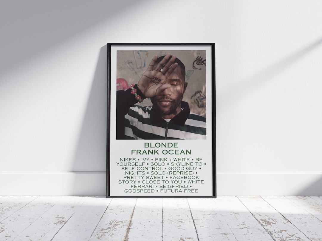 Frank Ocean Poster Blonde Poster Frank Ocean Print - Etsy