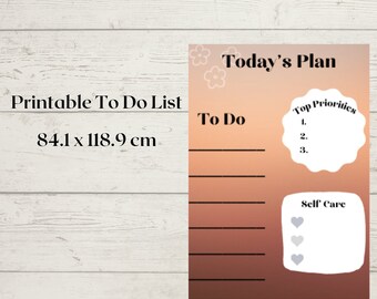 Printable TO DO LIST Pastel Digital Download - Etsy