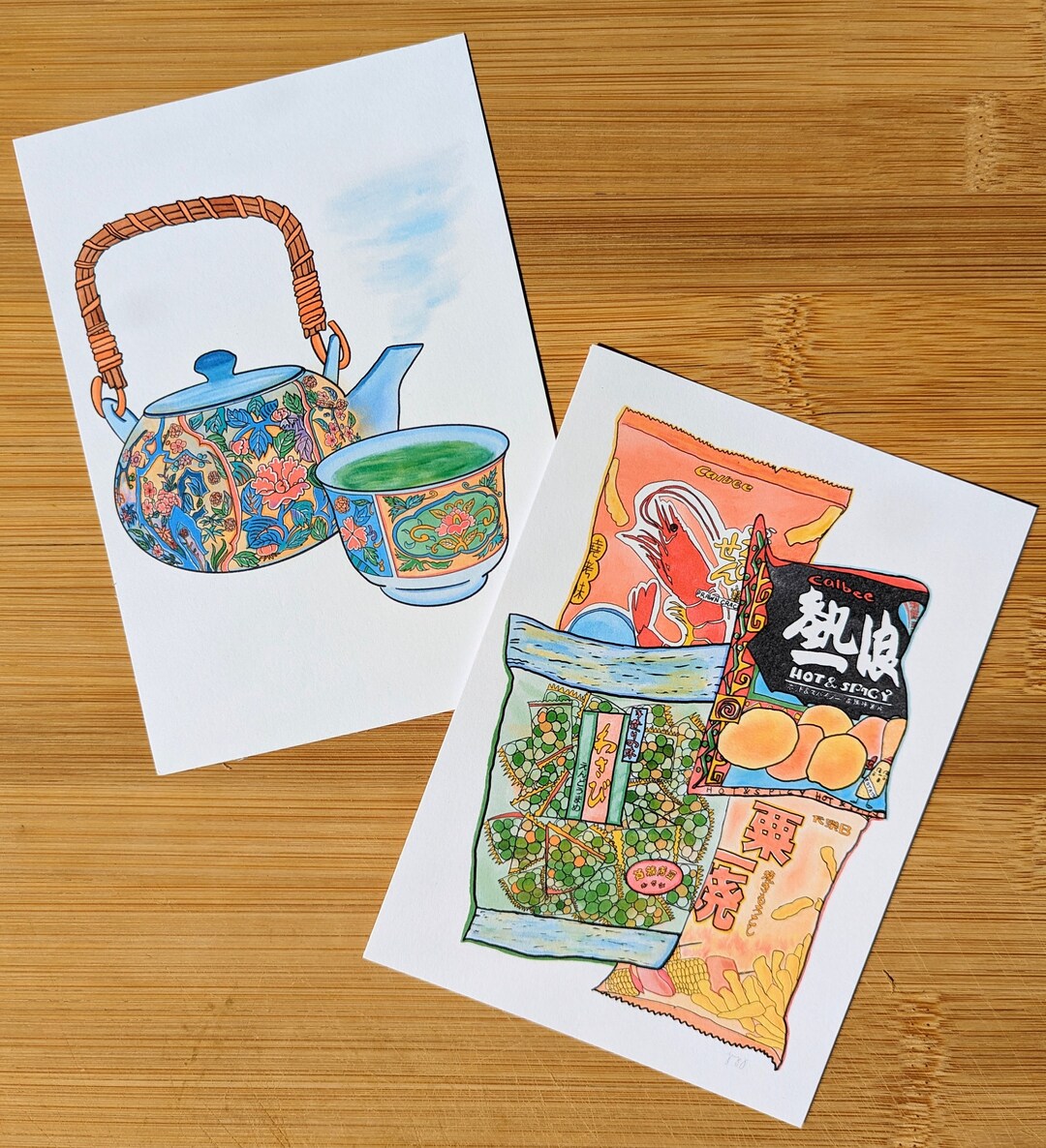 Asian Food Art Asian Food Illustration Chinese Prints Cantonese ...