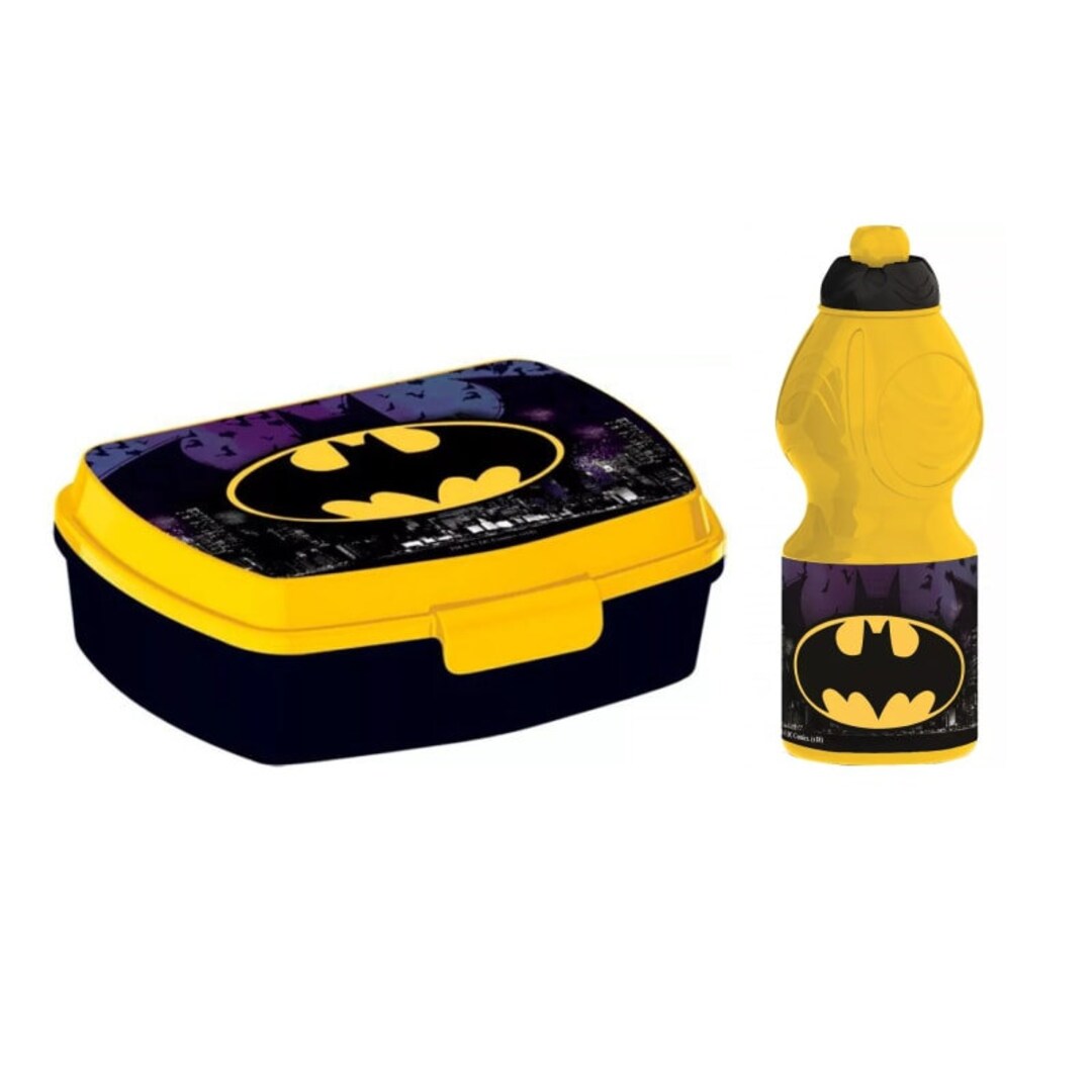 DC Comics Batman Set Lunch Box With Water Bottle - Etsy
