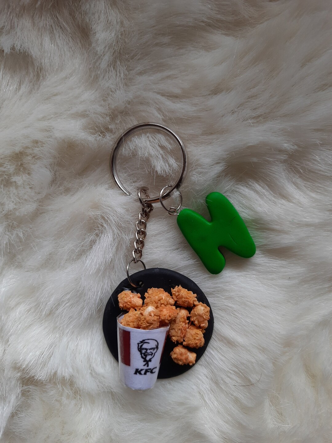 Miniature KFC Keychain With Initial - Etsy