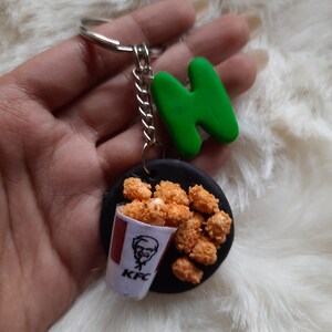 Miniature KFC Keychain With Initial - Etsy
