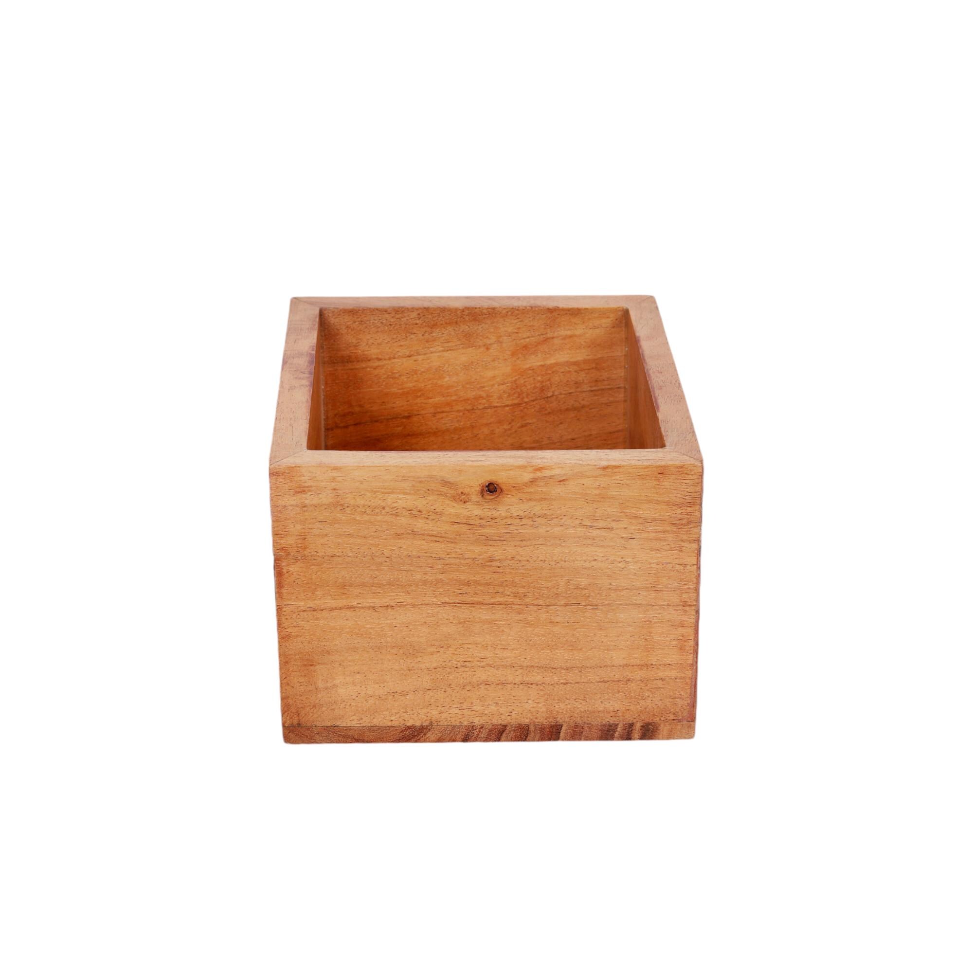 Handmade Wooden Remote Holder | Acacia Remote Control Caddy | Compact ...