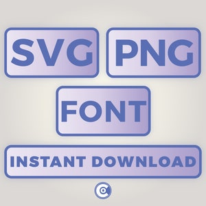 Minio Font Bundle Svg Png Pdf INSTANT DOWNLOAD - Etsy