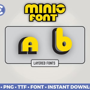 Minio Font Bundle Svg Png Pdf INSTANT DOWNLOAD - Etsy