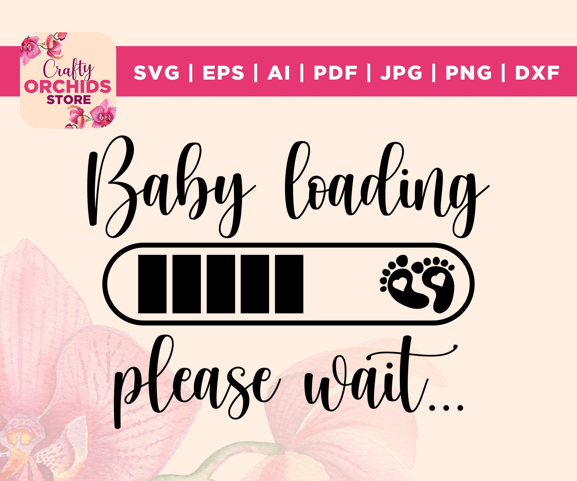 Baby Loading Svg, Gender Reveal Svg, Pregnancy SVG, Baby Shower SVG ...