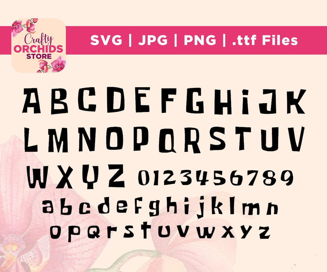 Spongebob Font Svg Spongebob Font Spongebob Svg Spongebob Font