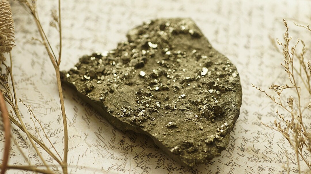 Natural Pyrite Specimen Slab - Etsy