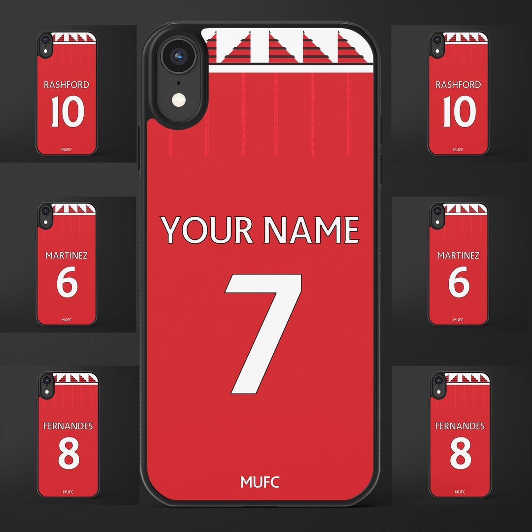 Manchester United Personalised Name and Number Phone Case iPhone 14 ...