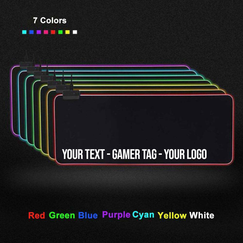 Personalised LED Gaming Mat Gaming Accessories RGB Mouse Mat Esports ...
