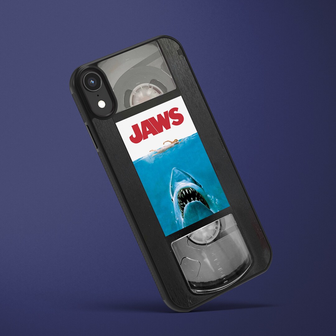 Retro VHS Tape Horror Jaws Phone Case iPhone 14 iPhone 13 iPhone 12 ...