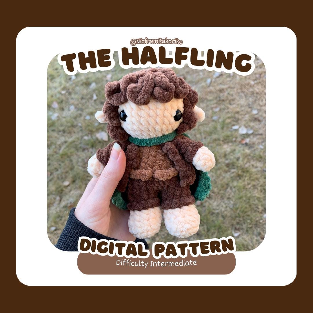 The Halfling Pattern | Intermediate Crochet/amigurumi Instructions ...