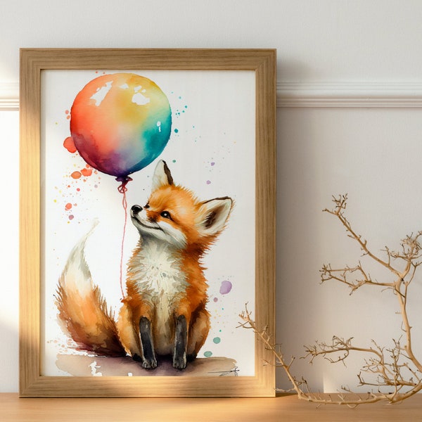 Baby Fox Painting - Etsy