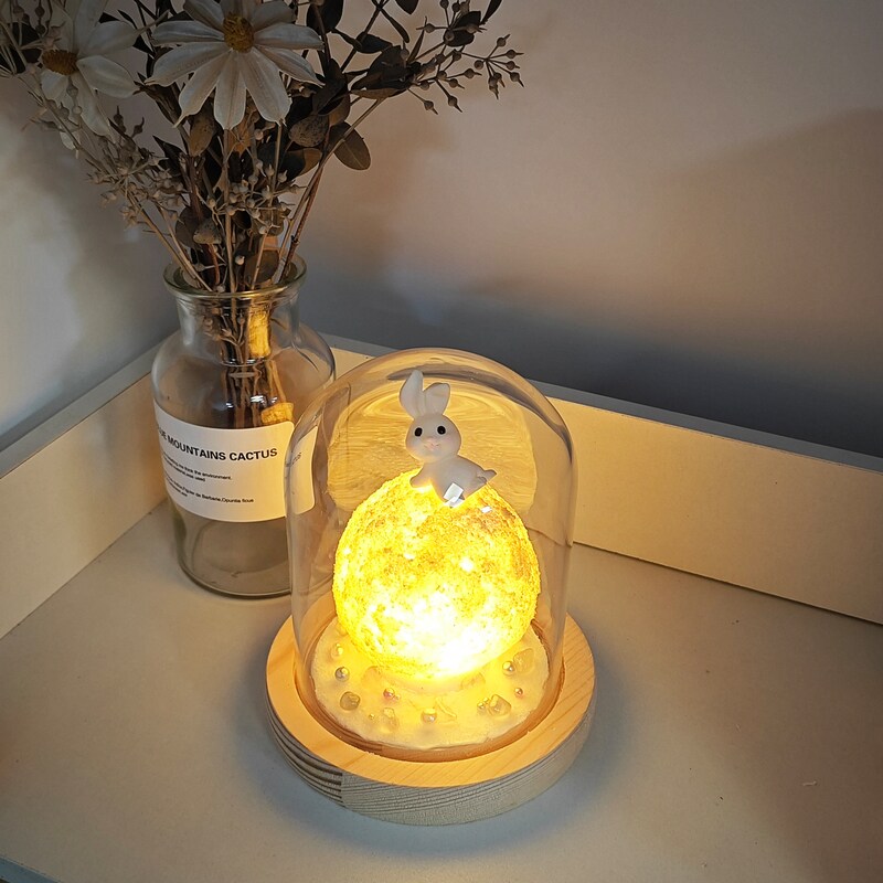 Rabbit in the Moon - Etsy