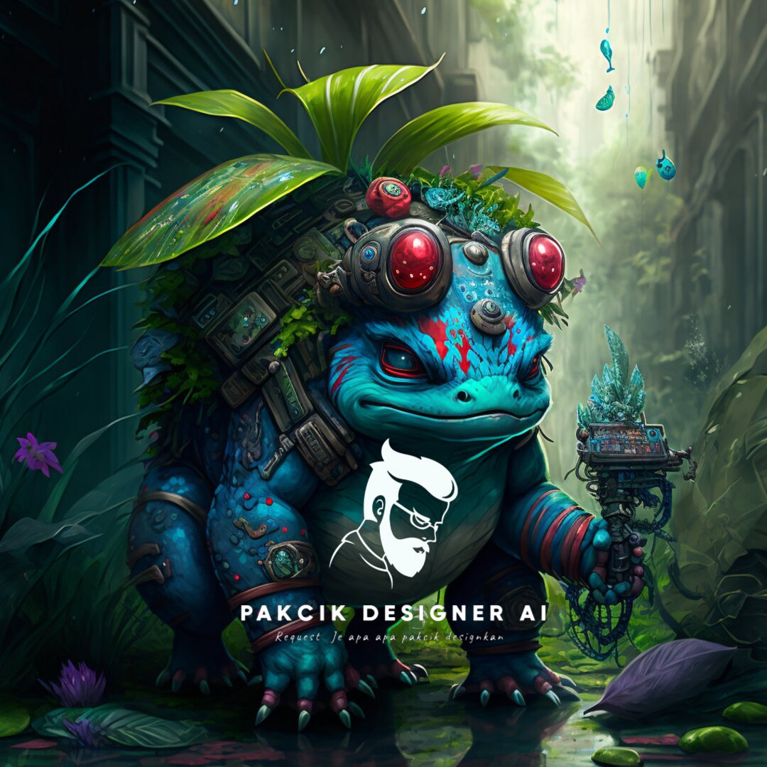 Custom CHARACTER POKEMON COMMISSION - Photorealistic Cyberpunk Portrait ...