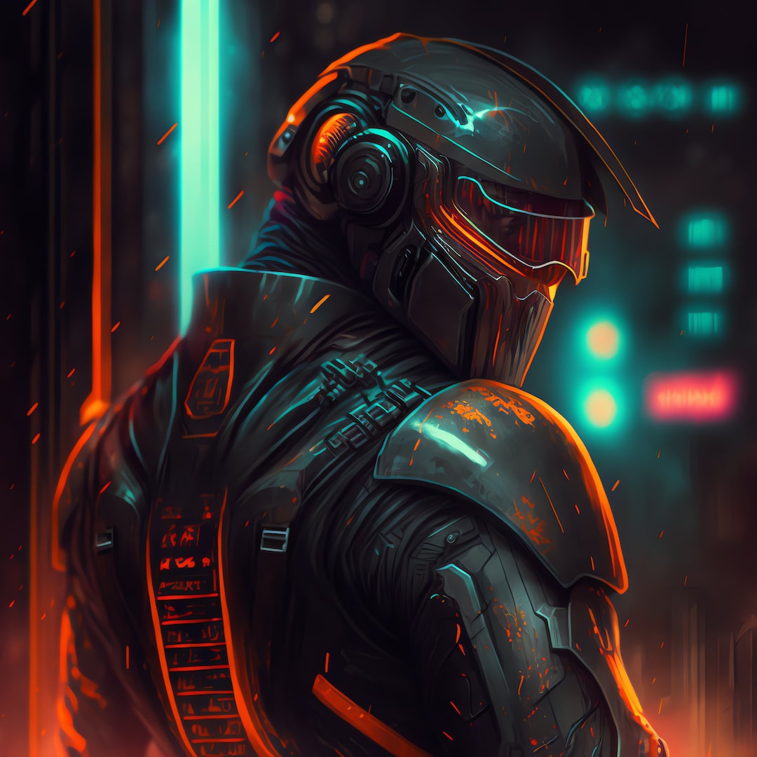 Neon Rebel: the Ultimate Cyberpunk Hero - Etsy