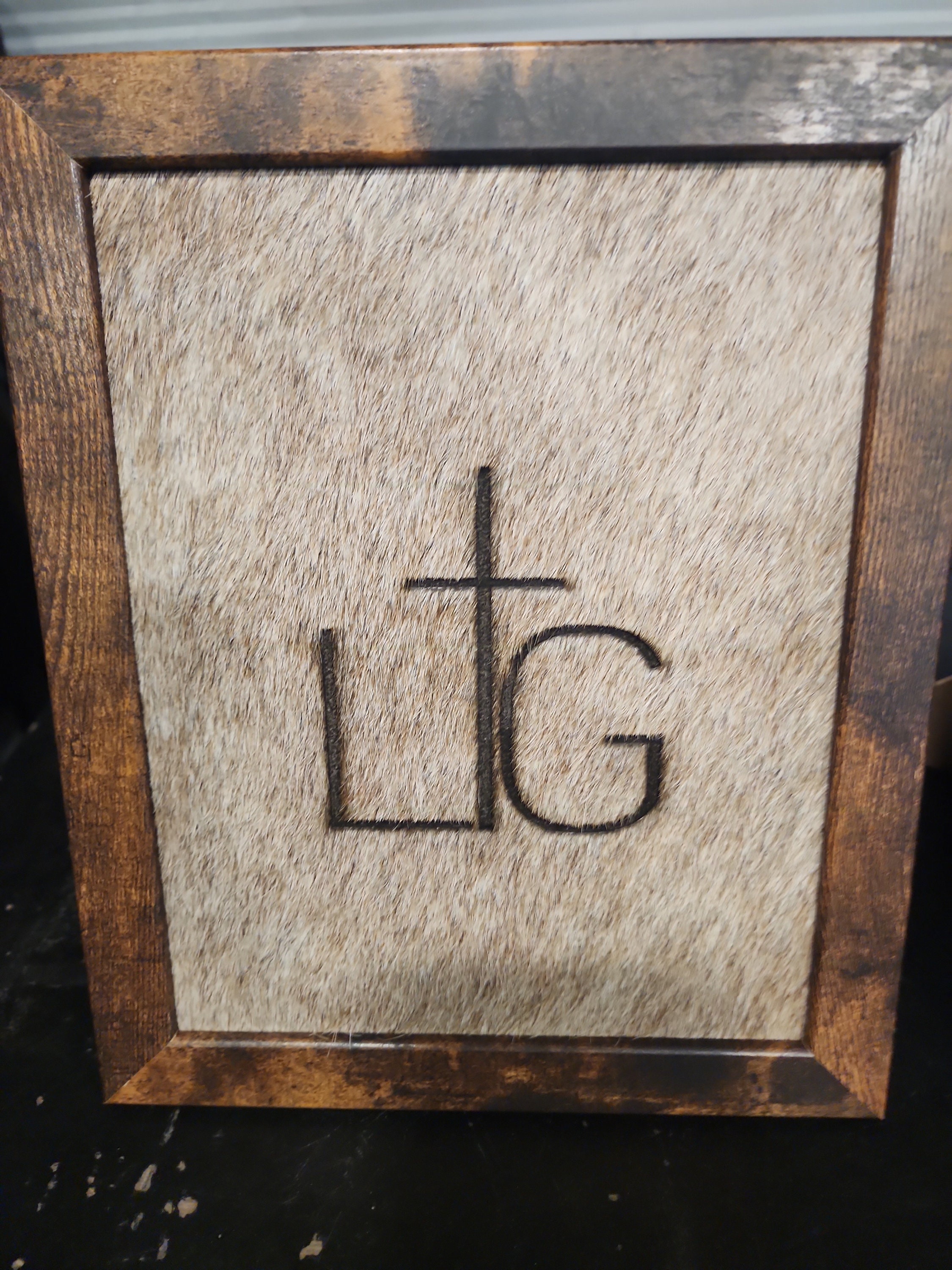 Custom Framed Cowhide - Etsy