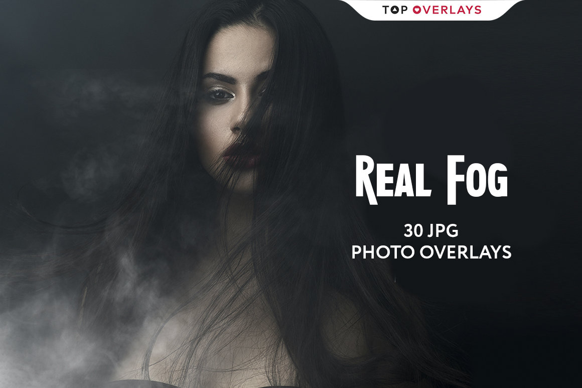 30 Fog Photo Overlays, Digital Fog, Overlays Photoshop, Texture ...