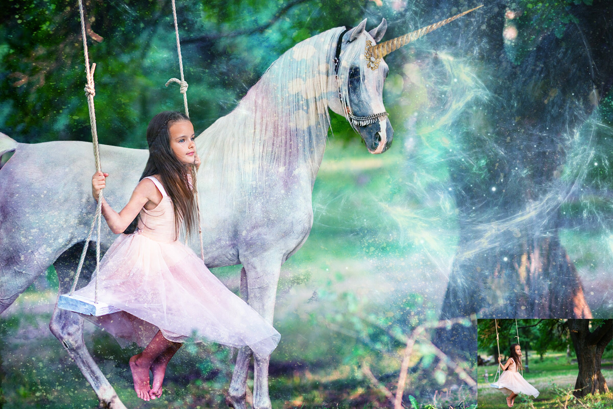 11 Unicorn Photo Overlays, Photoshop Overlay, Digital Overlay, Magic ...