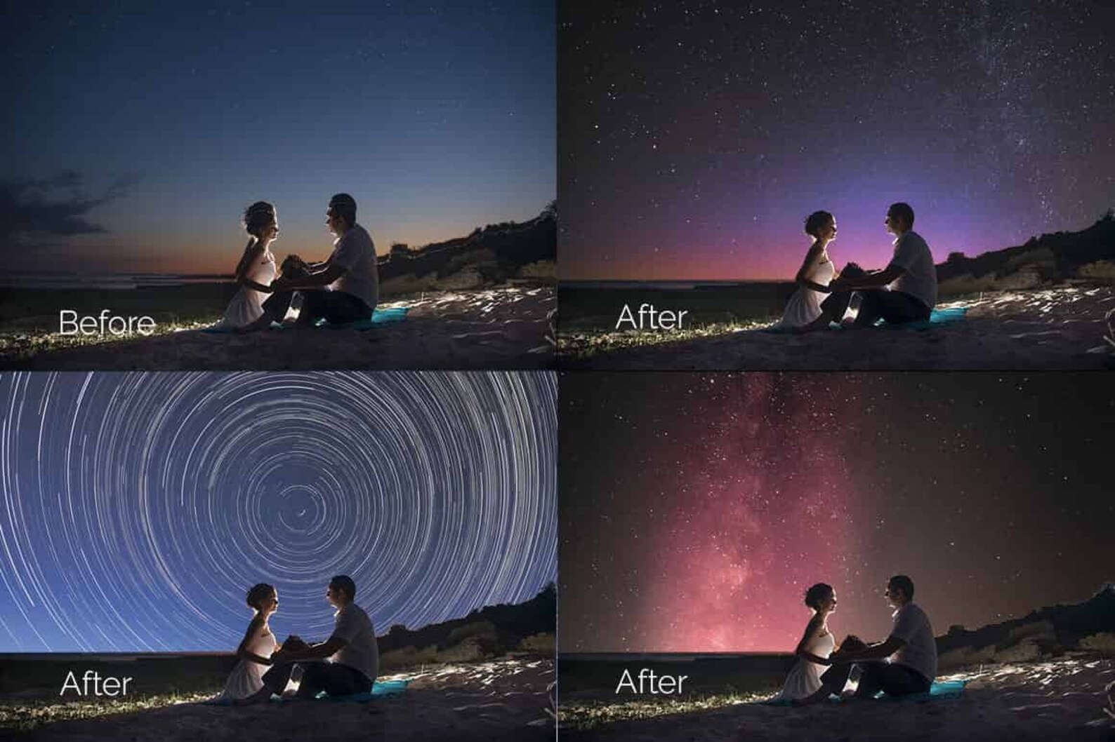 52 Starry Sky Photo Overlays, Stars Overlay, Digital Stars, Christmas ...