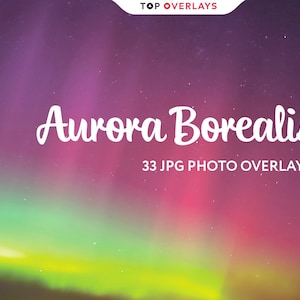 33 Aurora Borealis Photo Overlays, Aurora Overlays, Sky Overlays, Night ...
