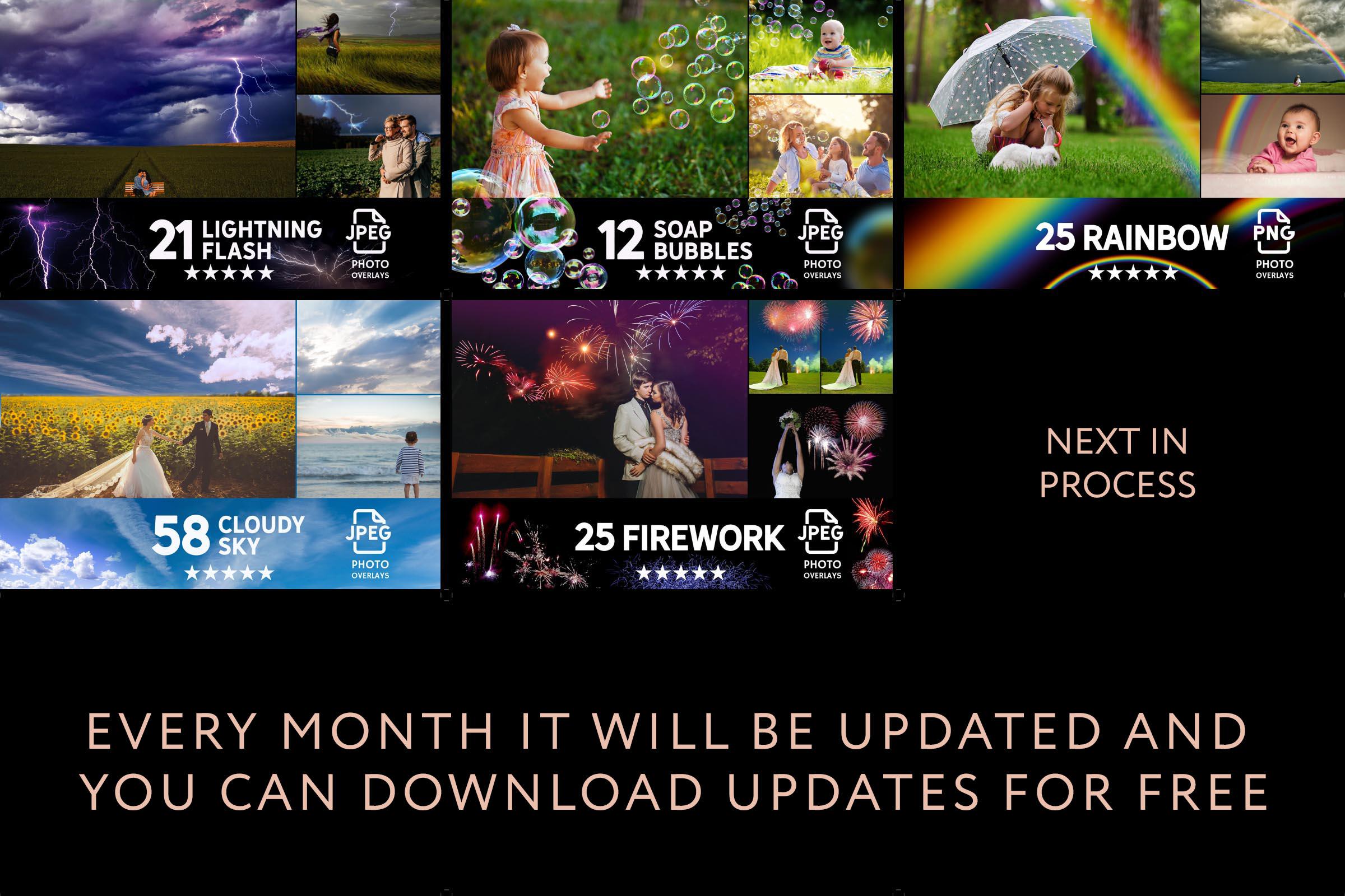 3700+ Photo Overlays Huge Bundle + FREE Updates. Photoshop Overlays ...