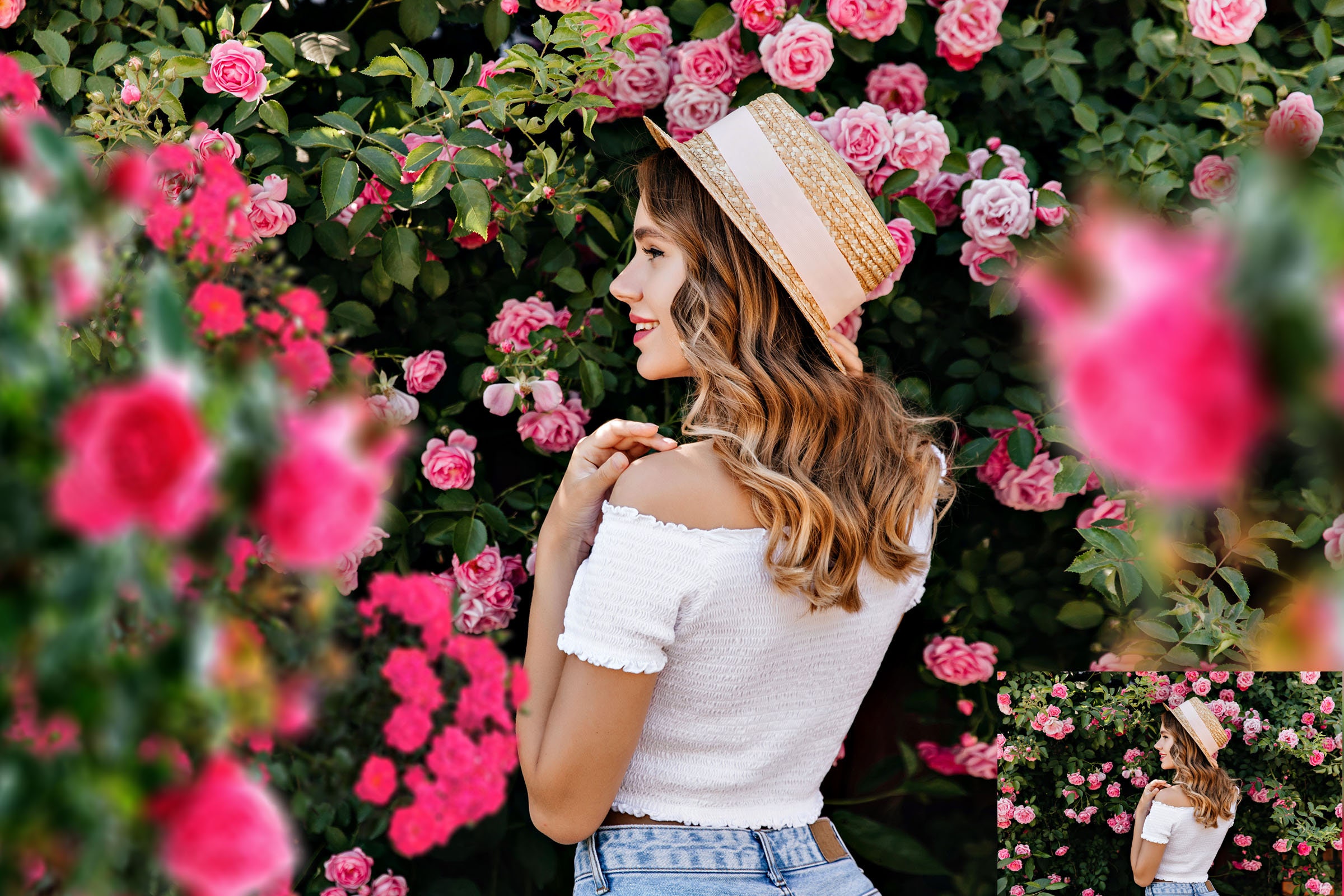 36 Rose Photo Overlays, Photoshop Overlay, Digital Overlay, Flower ...