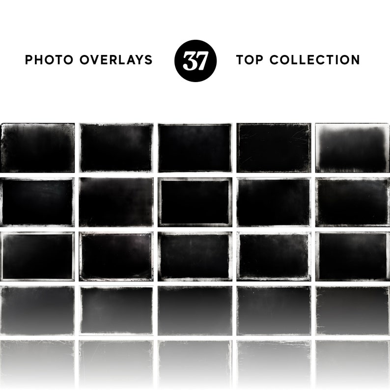 Old Framed Photo Paper Overlays, Vintage Overlays, Aged Texture, Photo ...