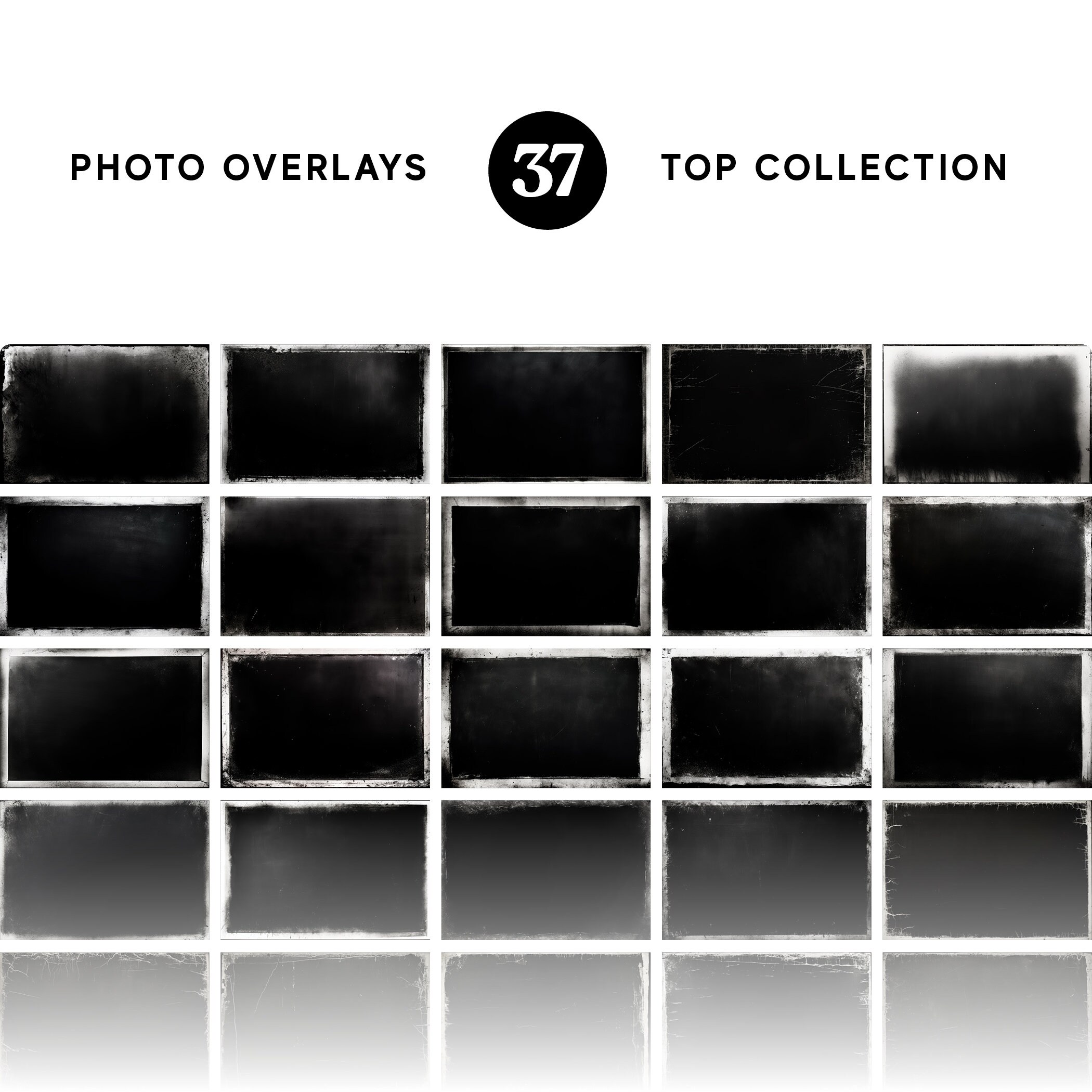 Old Framed Photo Paper Overlays, Vintage Overlays, Aged Texture, Photo ...