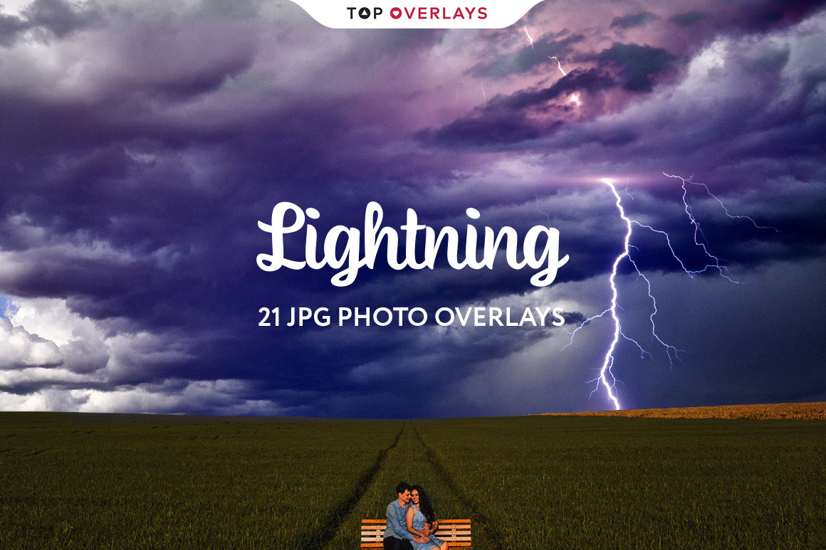 21 Lightning Photo Overlays, Lightning Bolt, Thunder Overlays ...
