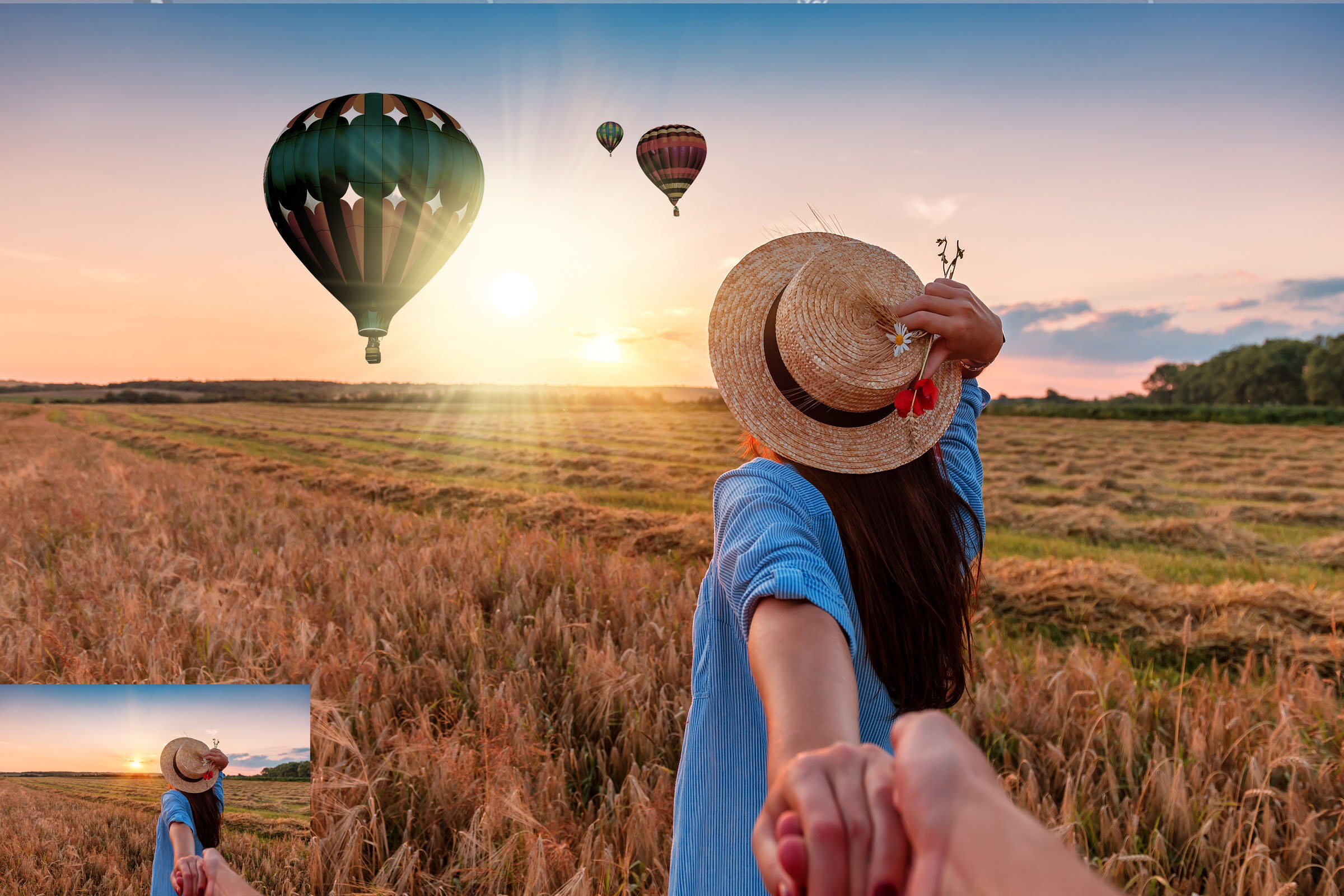 16 Hot Air Balloons Photo Overlays, Balloons, Sky Overlays, Photoshop ...