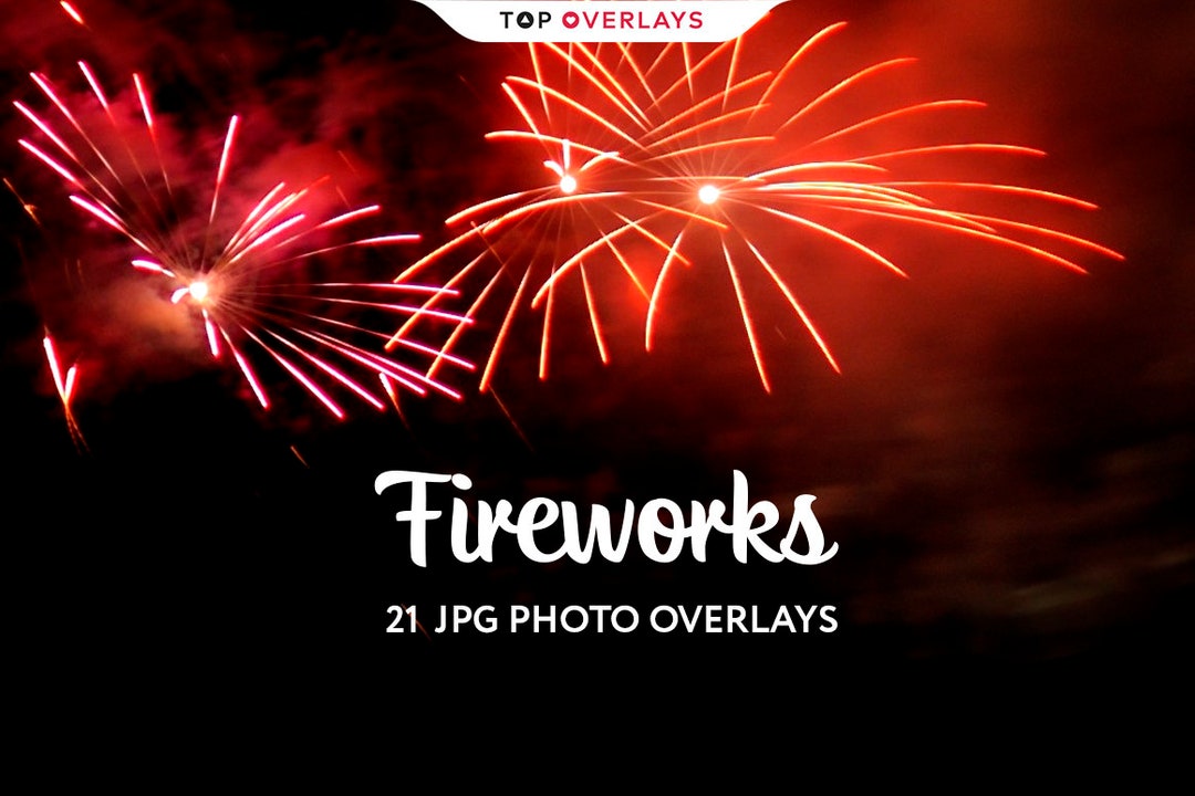 21 Firework Photo Overlays, Overlays, Photoshop Overlay, Firework ...