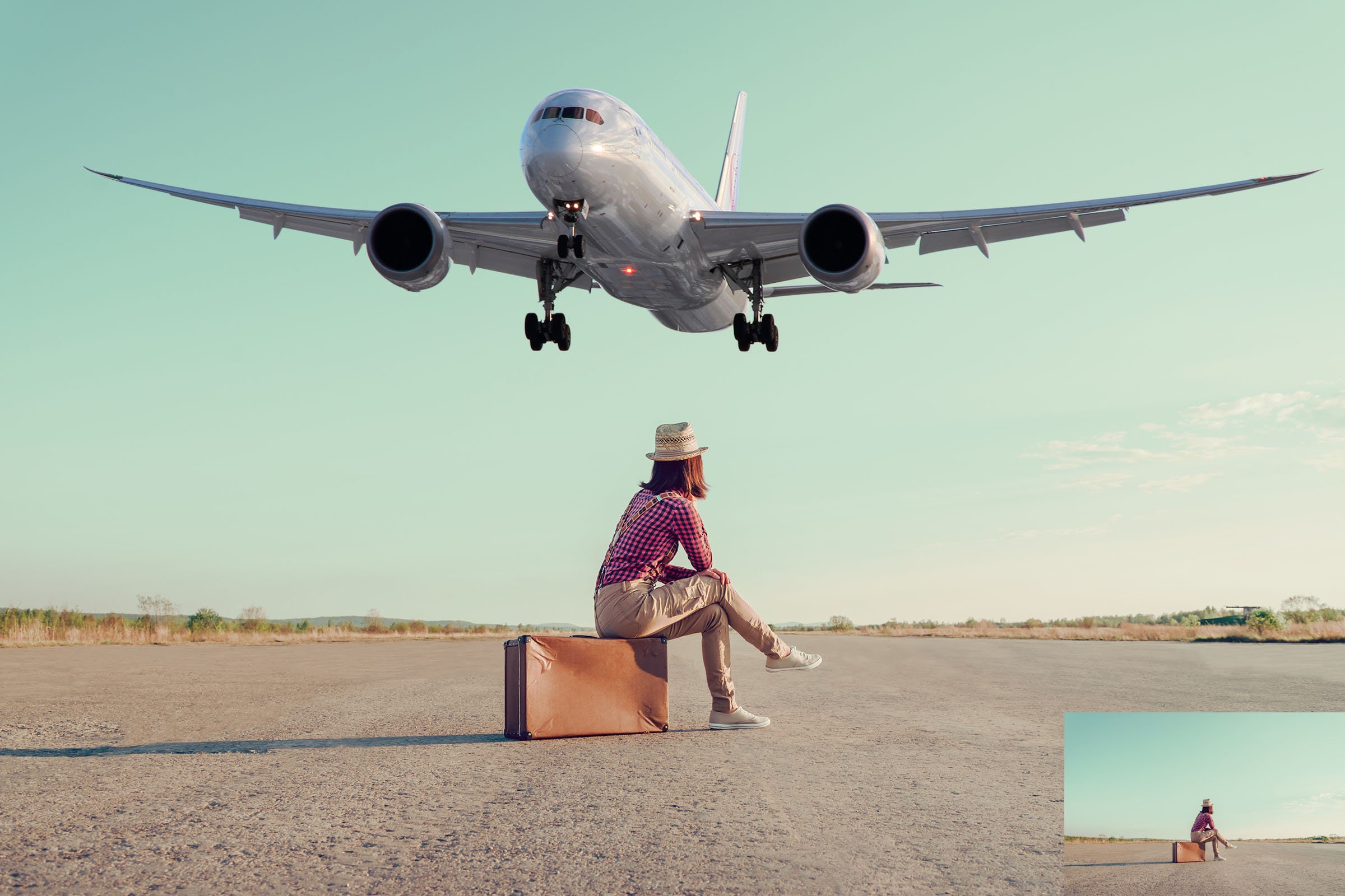 35 Airliners Photo Overlays, Airliner, Plane, Sky Overlays, Photoshop ...