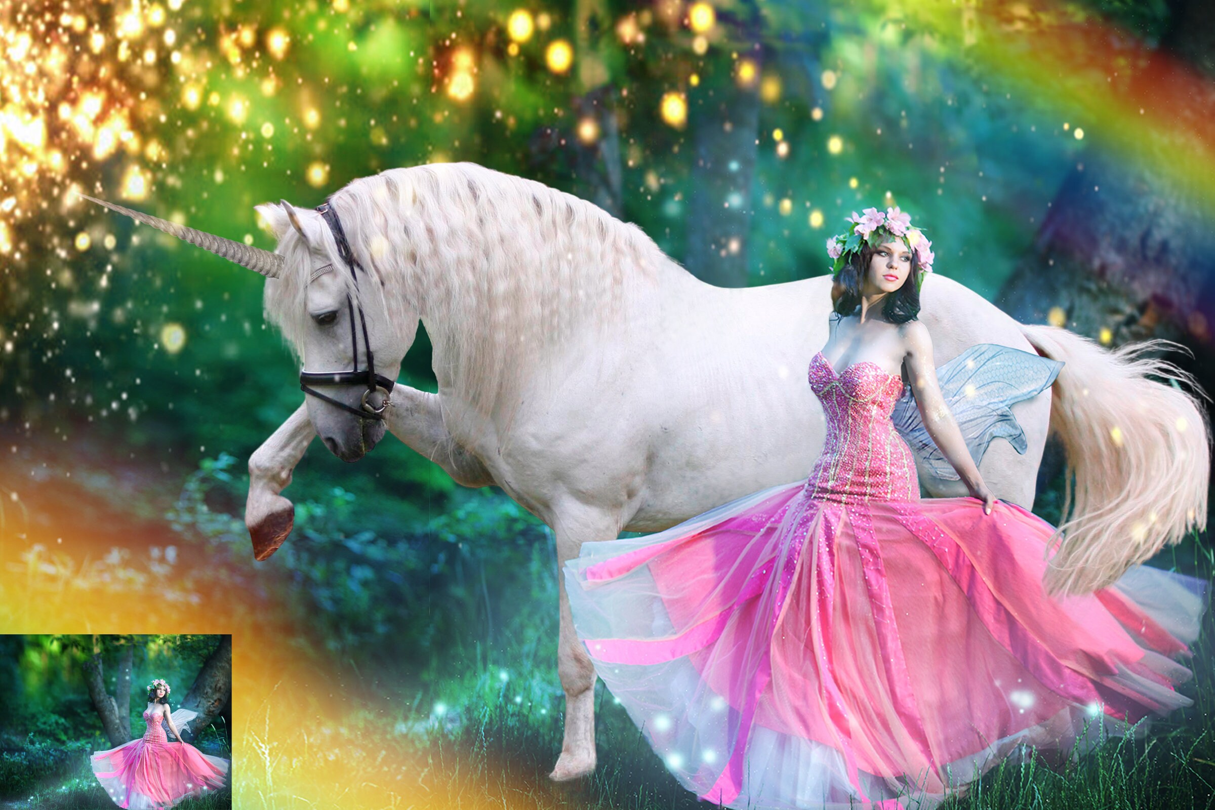 11 Unicorn Photo Overlays, Photoshop Overlay, Digital Overlay, Magic ...