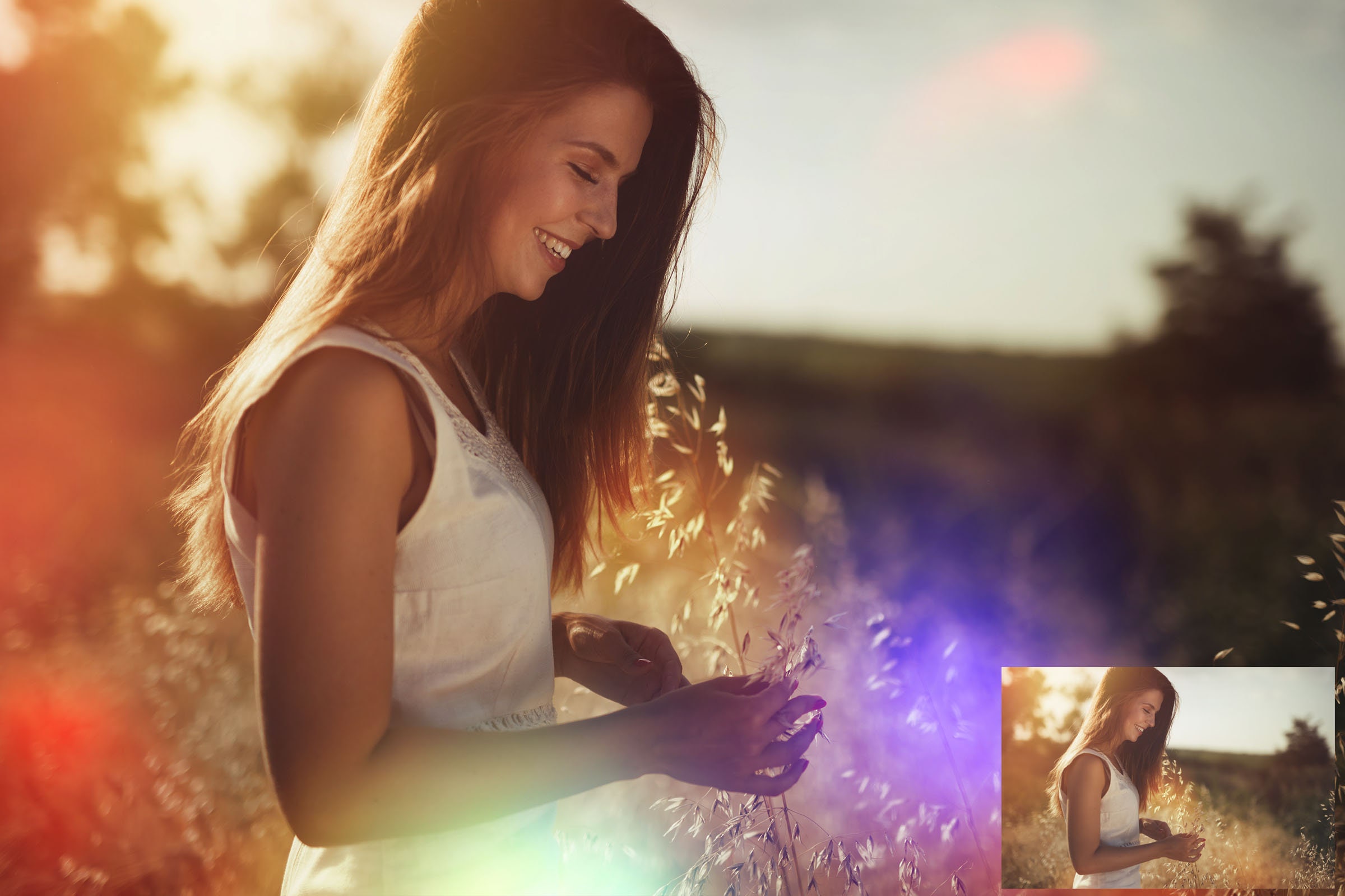 77 Light Leaks Photo Overlays, Light Overlays, Summer Overlays ...